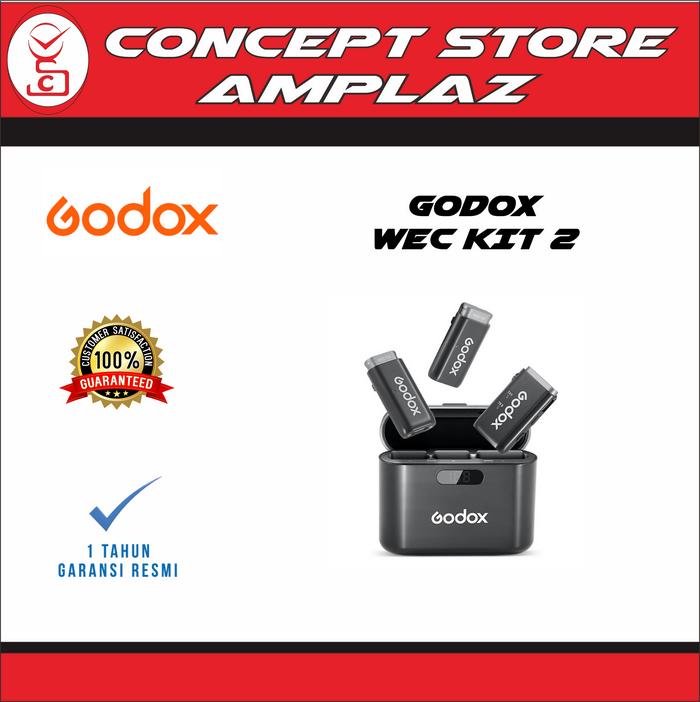 Jual Godox WEC Kit-2 Wireless Microphone Godox WEC Kit2 2.4GHz Godox ...