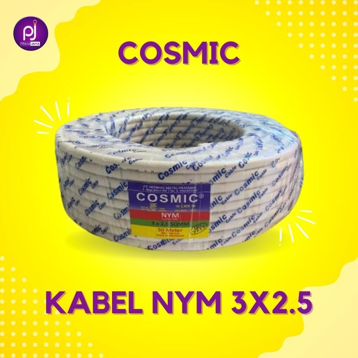 Promo Kabel Listrik NYM 3X2.5 COSMIC 50 Meter Roll Putih SNI LMK ...