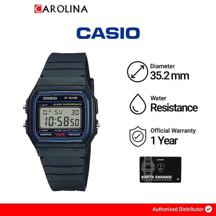 Promo JAM TANGAN CASIO F-91W-1D 100% ORIGINAL - Jakarta Barat ...