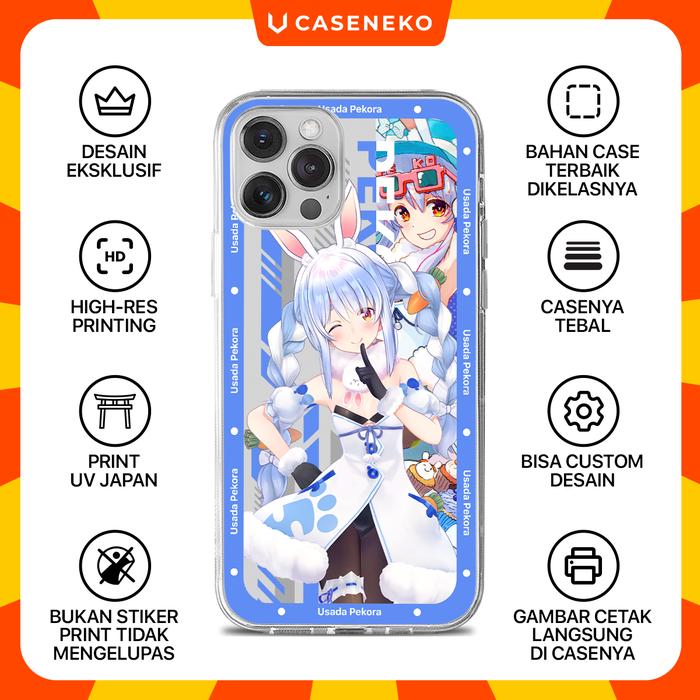Jual Custom Case Softcase Usada Pekora Hololive Phone Casing bisa semua ...
