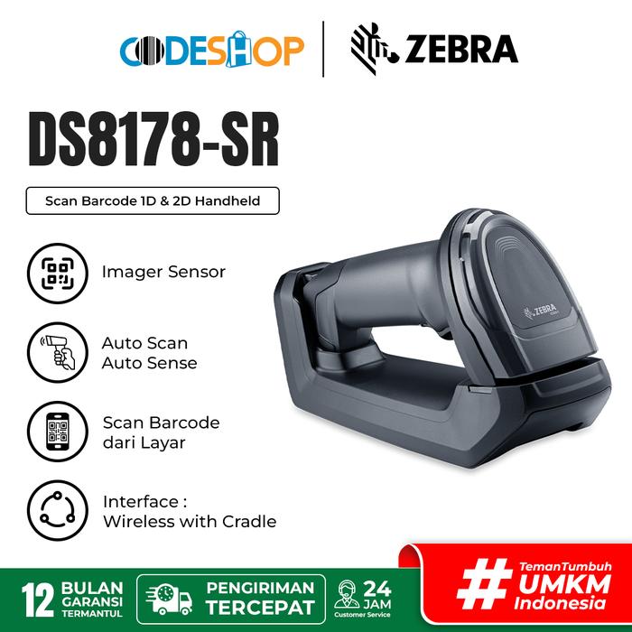 Promo Zebra DS8178-SR Scanner Barcode 2 Dimensi Wireless USB Cicil 0% 3x - Jakarta Pusat ...