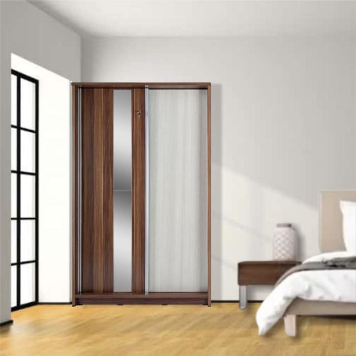 Jual Lemari Pakaian 2 Pintu Sliding Cermin List Minimalis / Activ Slide ...