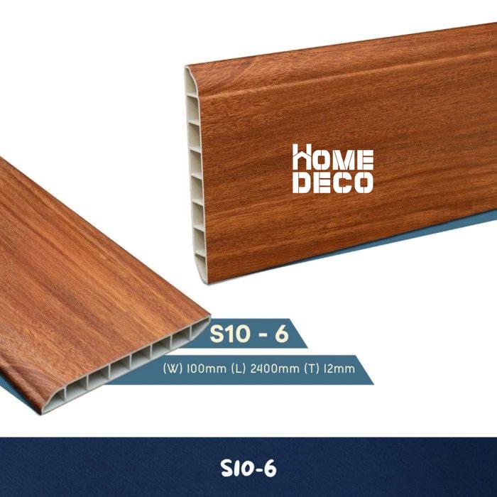 Jual LAIV List Plint Lantai PVC 10cm 8cm Lis Tembok Parkit Plank WPC Skirting List Flooring ...