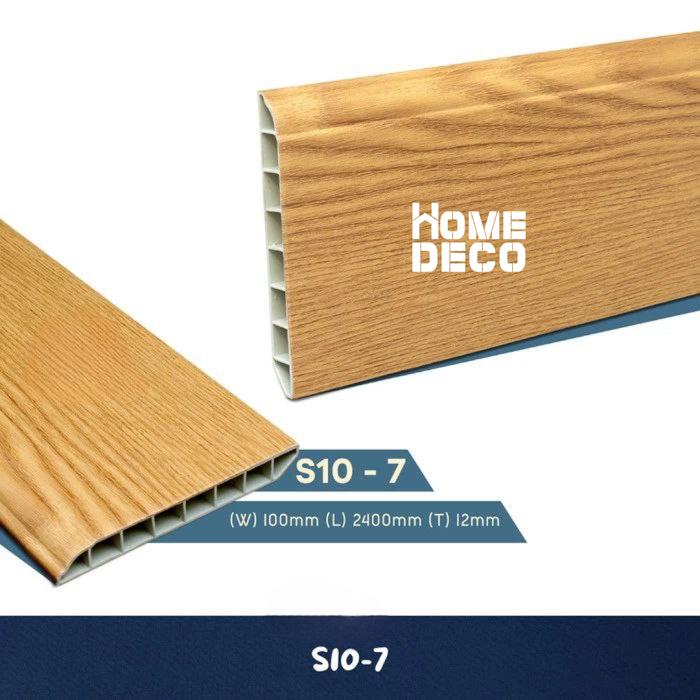 Jual LAIV List Plint Lantai PVC 10cm 8cm Lis Tembok Parkit Plank WPC Skirting List Flooring ...