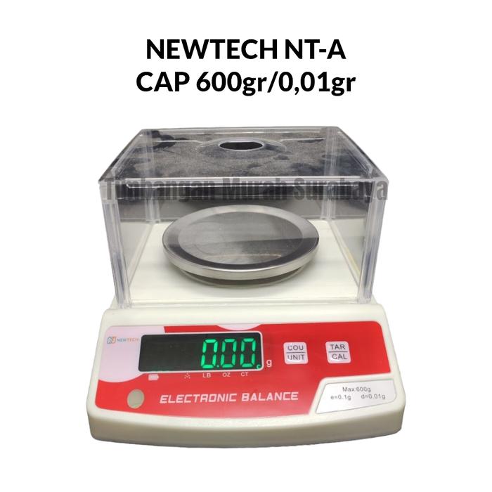 Jual timbangan kimia, emas, lab, obat, NEWTECH 600gr / 0,01gr, NTA - Jakarta Utara - Timbangan ...