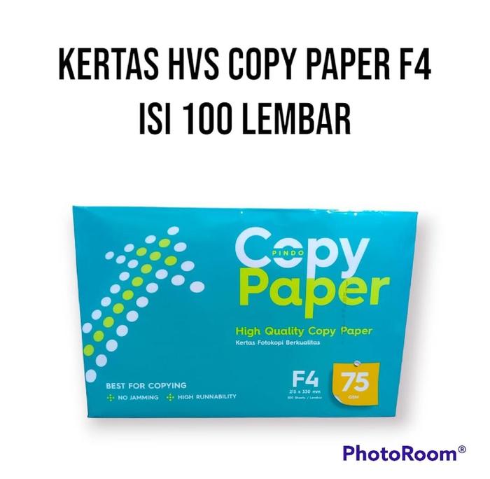 Jual KERTAS HVS UKURAN F4 / COPY PAPER / KERTAS FOTOKOPI 75 GSM ISI 100 LEMBAR - Jakarta Utara ...