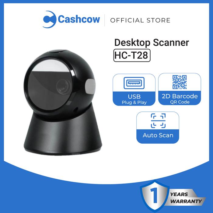 Jual CashCow 2D Barcode Scanner Duduk/Desktop T28 USB - Jakarta Barat ...