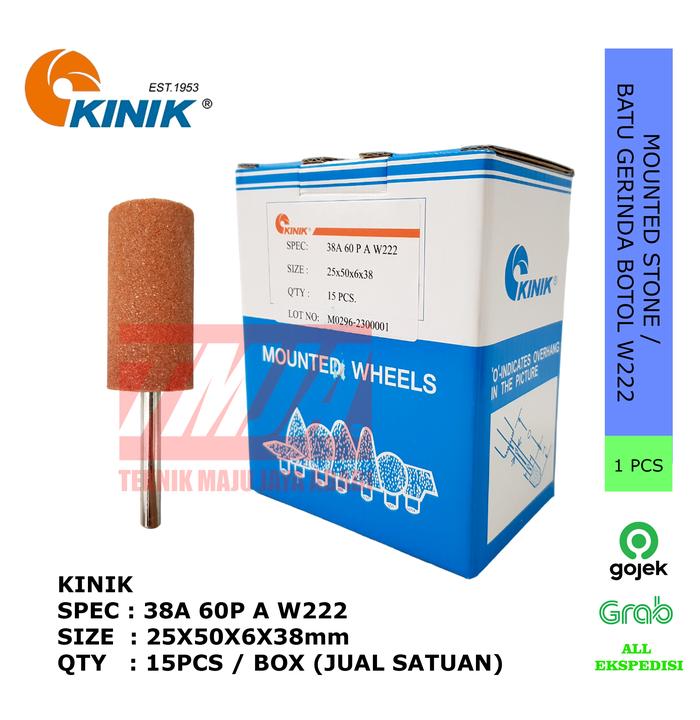 Jual KINIK Mounted Stone / Batu Gerinda Botol W222 25x50x6mm - Jakarta ...