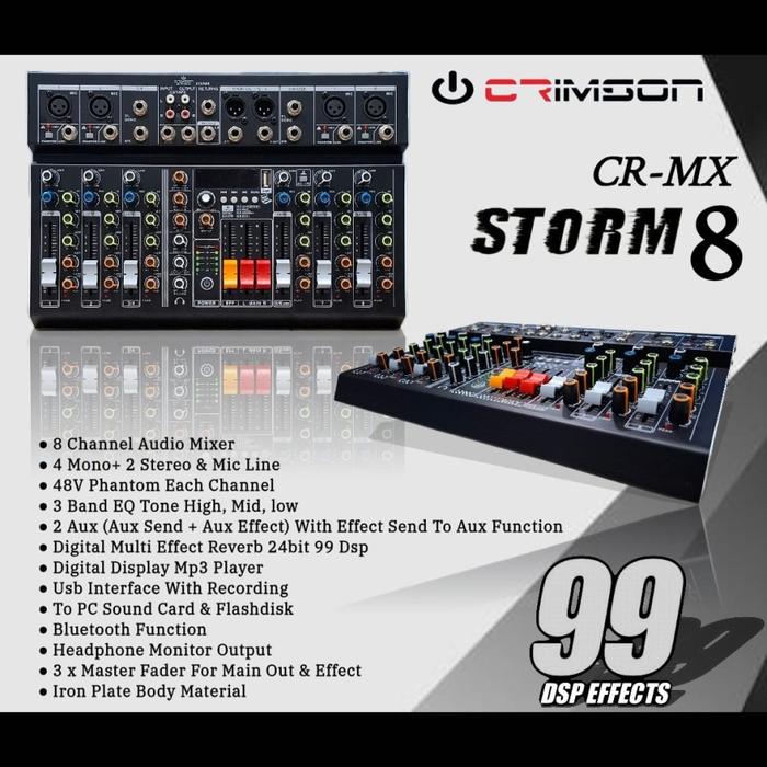 Jual Mixer Audio Crimson CR-MX STORM 8 / CR MX STORM8 8 channel ORIGINAL - Jakarta Barat - NEW ...
