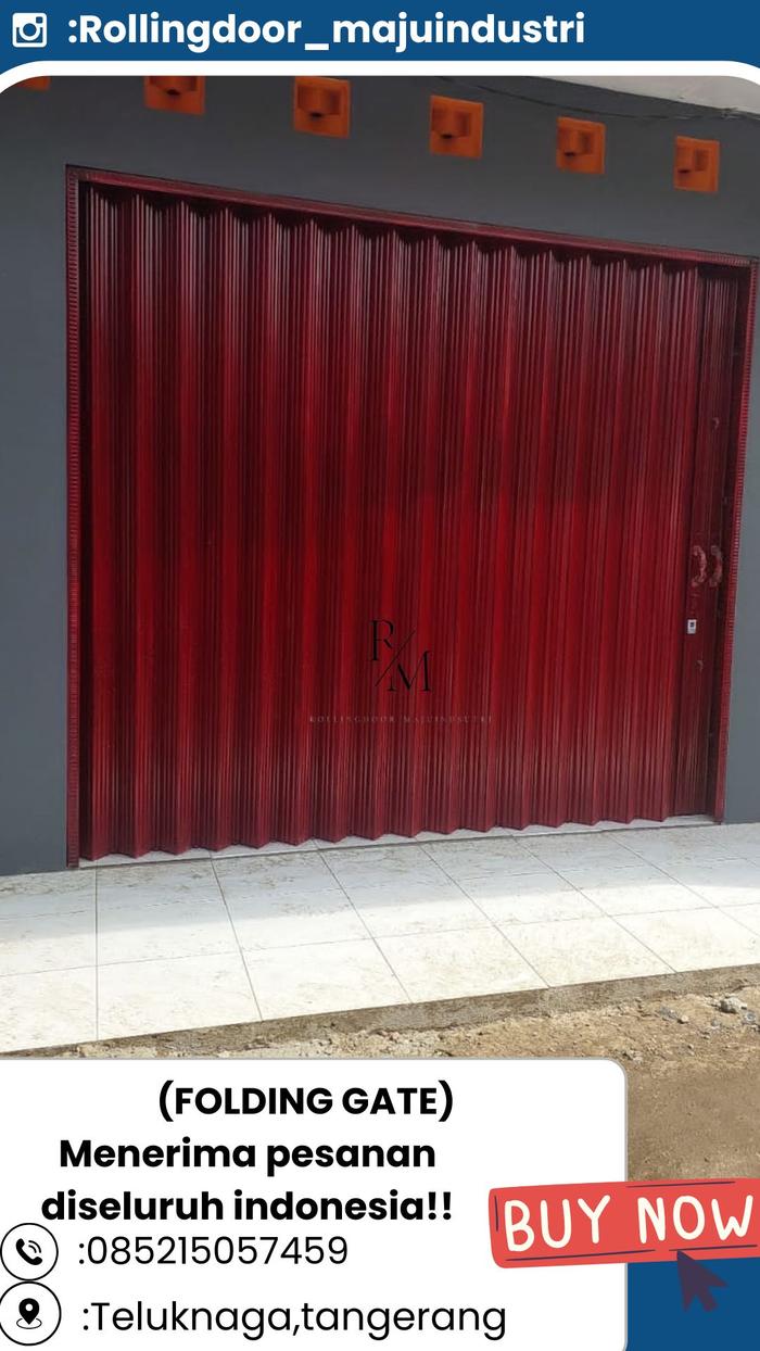 Jual Pintu folding gate, bahan baja/galvalume dengan ketebalan 0,5mm ...