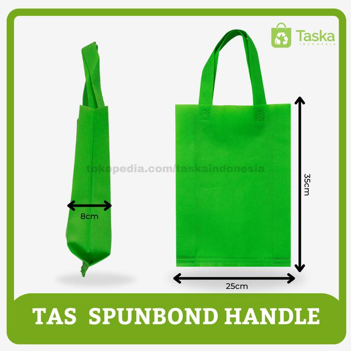Jual Tas Souvenir Spunbond Handle 25x35 Banyak Warna - Satuan - Hijau ...