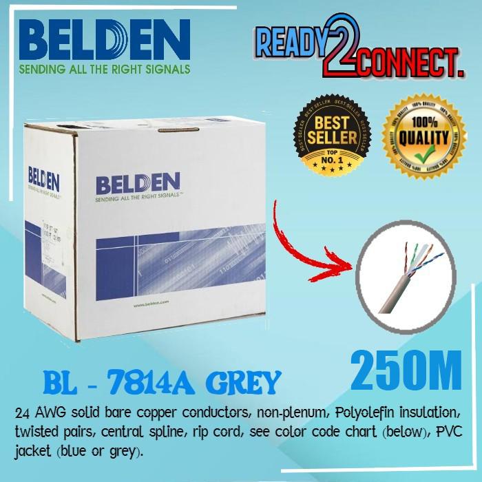 Jual BELDEN 7814A KABEL UTP CAT 6 - METERAN - 250m - Jakarta Pusat ...