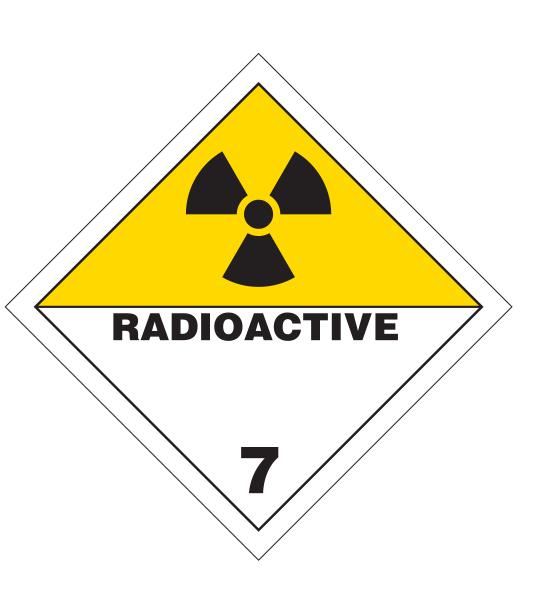 Jual Cetak Stiker Waterproof Dangerous Goods (Class 7) - Kota Surabaya ...