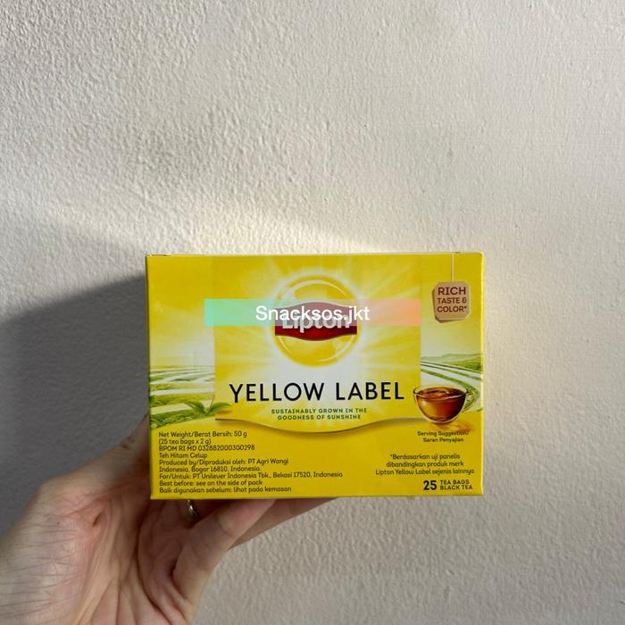 Jual LIPTON YELLOW LABEL TEA- TEH CELUP ORIGINAL RICH TASTE - Jakarta ...