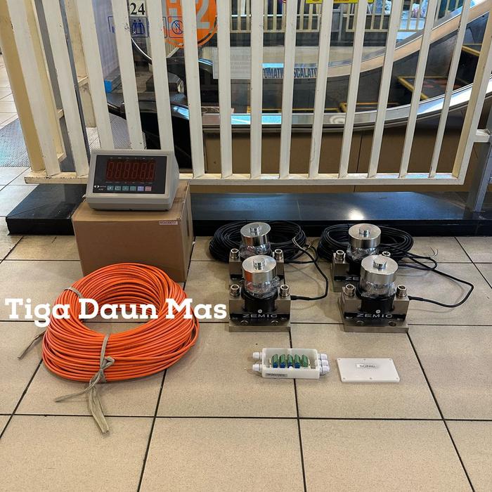 Jual Paket Jembatan Timbang 4 PC Load Cell Zemic HM9A 30 Ton + Indikator Sonic A28E + Junction ...