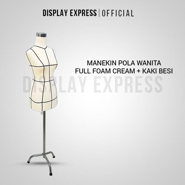 Promo Manekin Draping / Patung POLA Wanita KREM Full Foam Tusuk LURUS ...