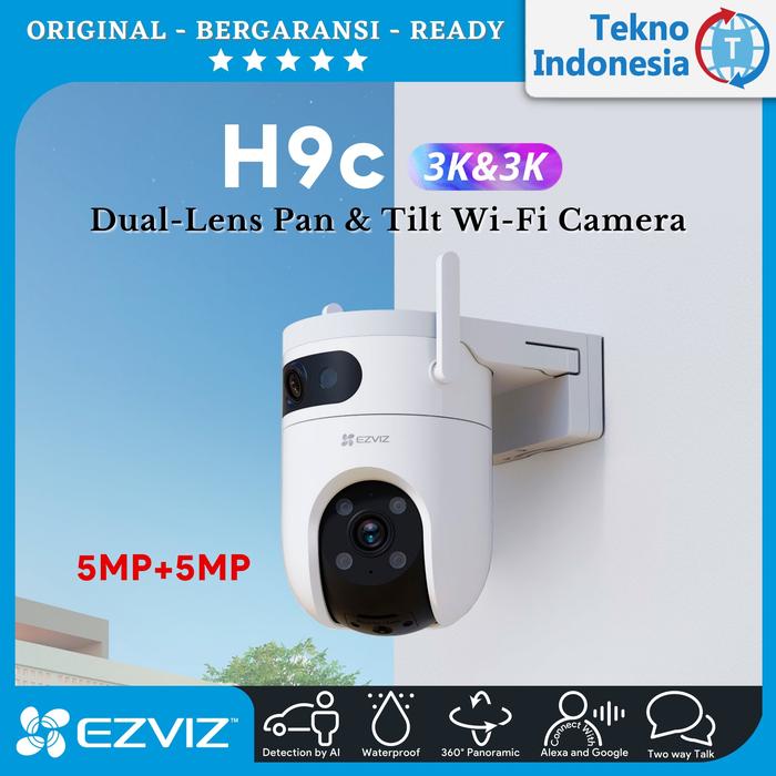 Jual Ezviz H9c 5+5MP 3K Outdoor Wifi Camera With Dual Motorized Dual Lens Pan & Tilt Camera IP ...