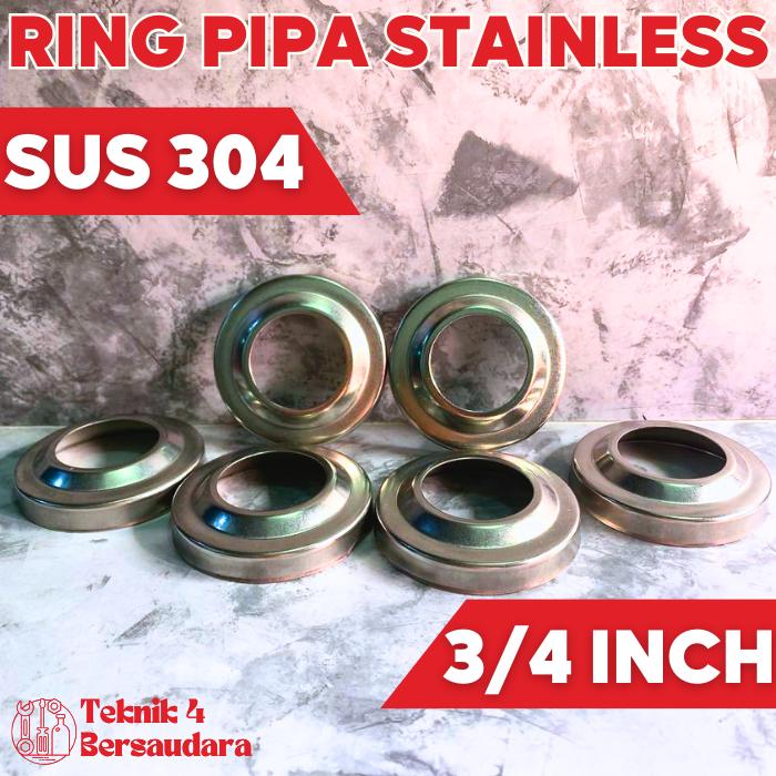 Jual Ring Pipa Stainless Steel SUS 304 1/2 Inch - 4 Inch - 3/4 Inch ...