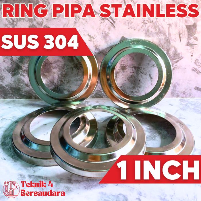 Jual Ring Pipa Stainless Steel SUS 304 1/2 Inch - 4 Inch - 1 Inch ...