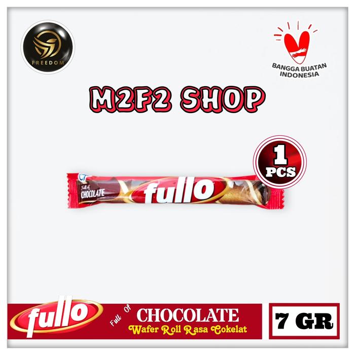 Jual Fullo Stik Full Chocolate | Wafer Roll Cokelat - 7,5 gr (Harga 1 ...
