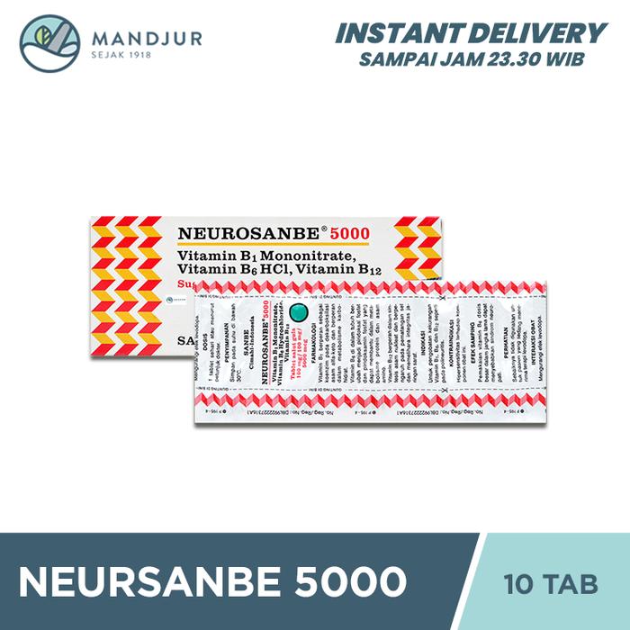 Jual Neurosanbe 5000 10 Tablet - Vitamin B Kompleks Neurotropik ...