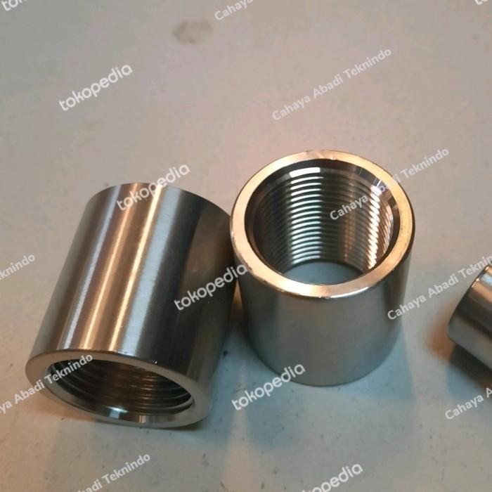 Jual Socket stainless class 1000 drat 1 1/2"inch / Coupling ss304 ...
