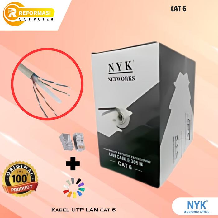 Jual Kabel UTP LAN cat 6 NYK 50 METER - Jakarta Barat - REFORMASI ...