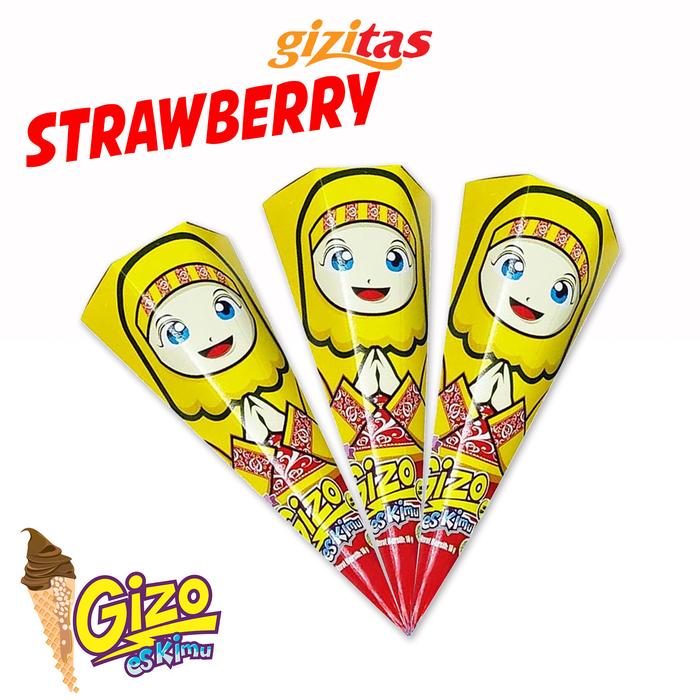 Jual Gizo Eskimu | Snack Ice Cream | Choco Mouse | Wafer Cone ...