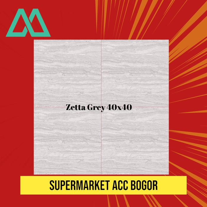 Jual Keramik Mulia 40x40 Zetta Grey - Keramik Lantai - Keramik Rumah ...