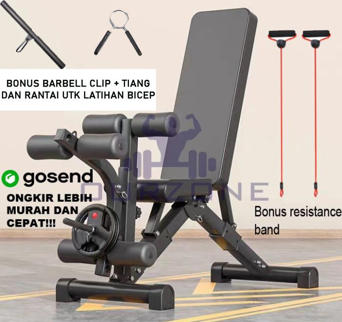 Jual Adjustable Kursi Fitness Bangku Sit Up Multifungsi Gym Bench ...