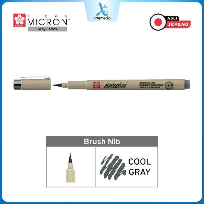 Jual Drawing Pen Sakura Pigma Micron Gray Color Pigment Ink Pulpen ...