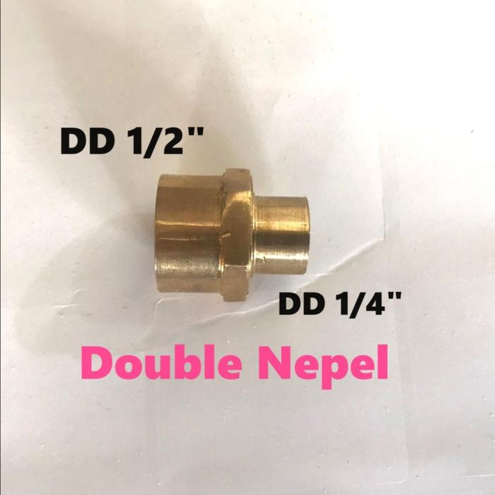 Jual doble nepel drat dalam reducer 1/2 x 1/4 inch sambungan drat female 1/2" ke 1/4" - Kota ...