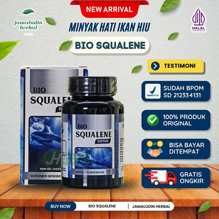 Jual BIO Squalane Oil - Bio Squalene Softgel Minyak Ikan Asam Lemak ...