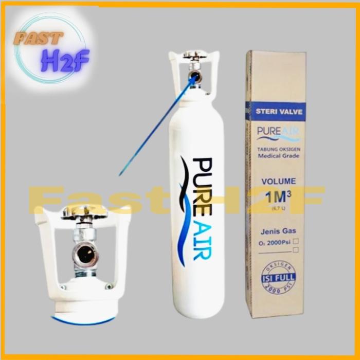 Jual Tabung oksigen 1m3+isi/Tabung Oksigen Pure Air/Tabung Oksigen ...