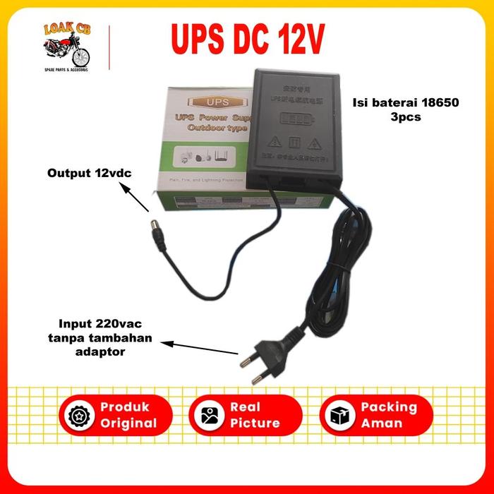 Jual Mini Smart UPS DC Modem Wifi Wireless Router MEdia Converter CCTV 5 9 12 24 Volt Net ...