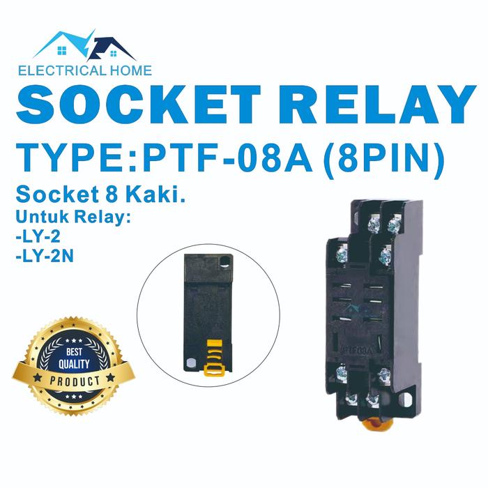 Jual SOCKET RELAY LY2/LY2N PTF08A 8PIN - Kota Surabaya - Electrical ...
