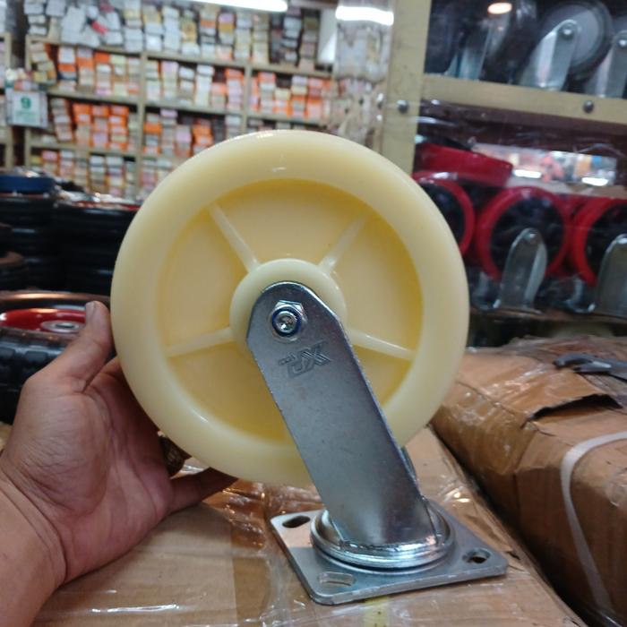 Jual RODA NYLON HEAVY DUTY 8"INCH (HIDUP/PUTAR) - Jakarta Barat - RAJA ...
