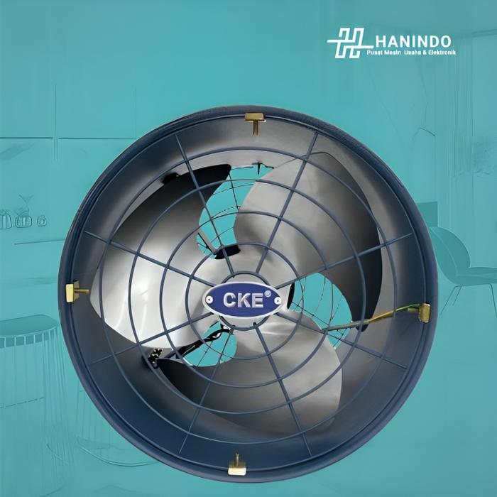 Jual CKE Drum Fan 12 Inch 220 Volt DFL-EX12/1-YL Blower Gedung ...