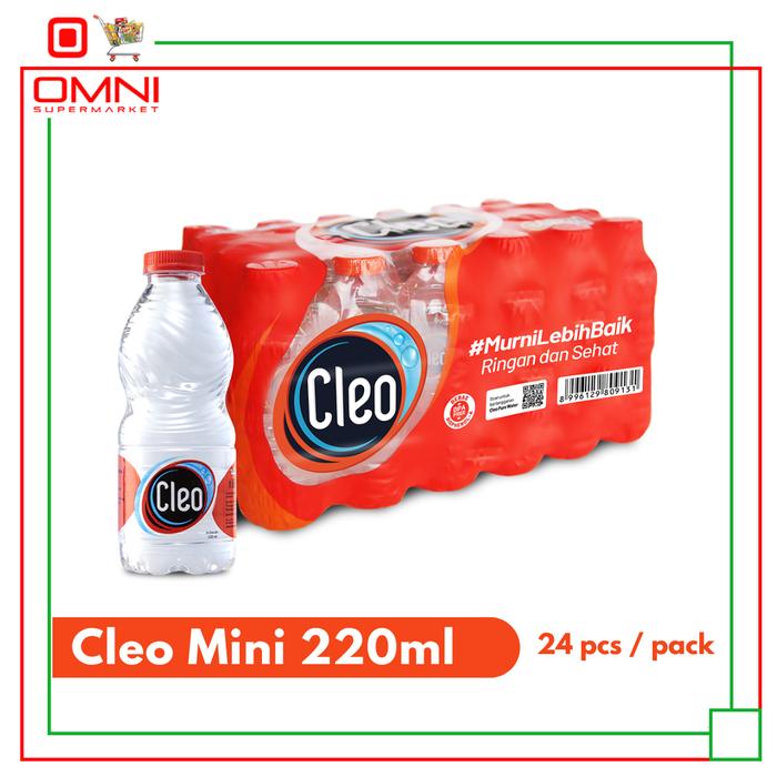 Jual Cleo Kemasan Botol Mini 220 ML isi 24 pcs Per Pack - Kota Makassar ...
