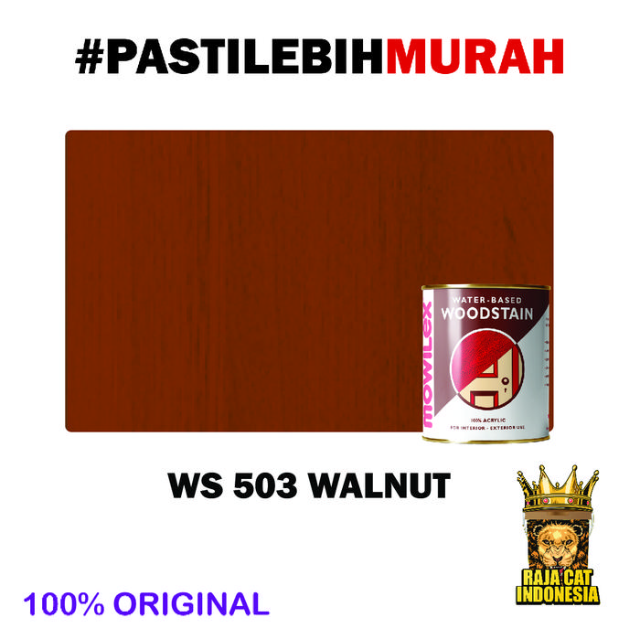 Jual CAT KAYU MELAMINE // IMPRA WOODSTAIN WS 162 WARNA WALNUT 1 L ...