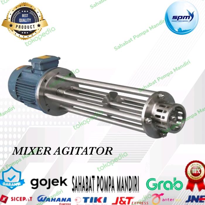 Jual Agitator mixer 1hp 0,75kw 4pole 3phase cairan kimia makanan ...