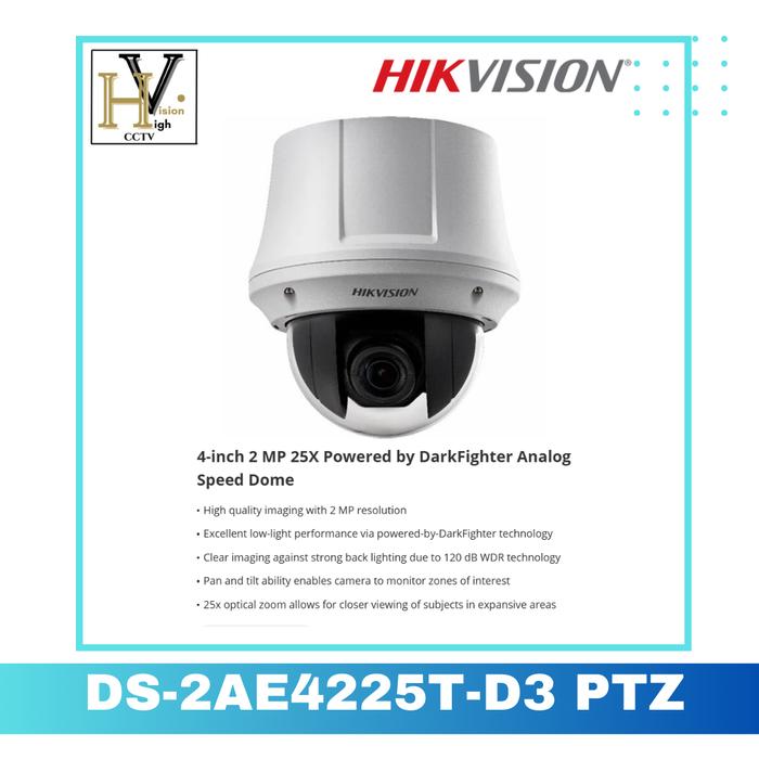 Jual CAMERA CCTV ANALOG PTZ HIKVISION DS-2AE4225T-D3 2MP 25X ZOOM - Kota Palembang - Highvision ...