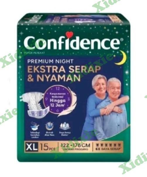 Jual Confidence Premium Night XL15 Popok Dewasa Perekat Adult tape ...