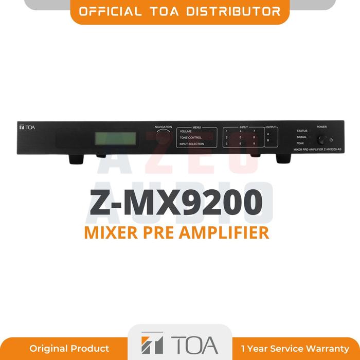 Jual Mixer Pre-Amplifier TOA Z-MX9200 | Garansi Resmi - Jakarta Utara ...