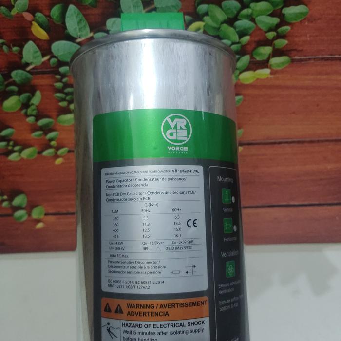 Jual Capacitor Bank VORGE 30Kvar Kapasitor VORGE 30 Kvar 415V 415 Volt garansi 2 tahun - Jakarta ...