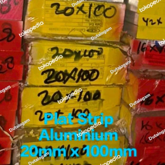 Jual plat strip aluminium 20mm x 100mm x 1000mm / plat strip alumunium ...