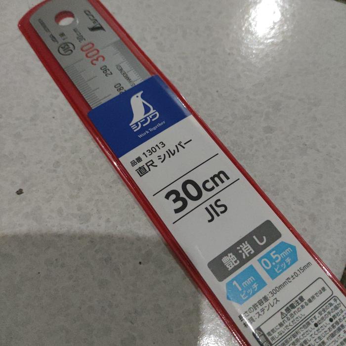 Jual Penggaris Stainless Steel 30 cm SHINWA 13013 Rule Hard Chrome - Jakarta Barat - Mega Teknik ...