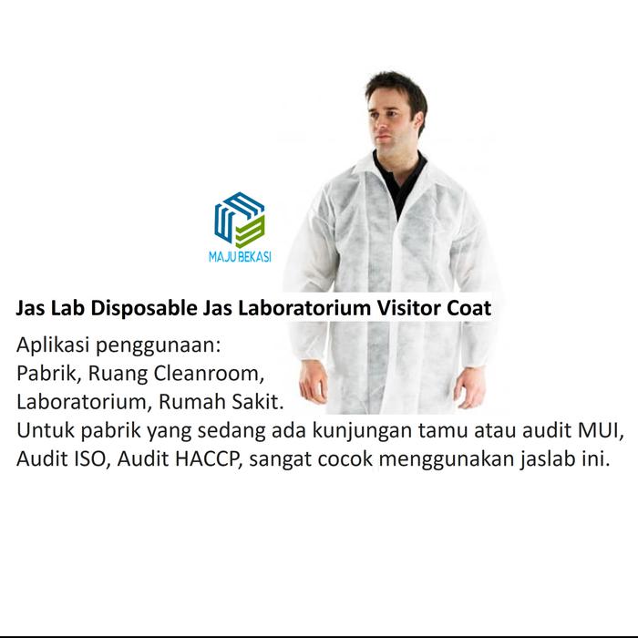 Promo Jas Lab Disposable Jas Laboratorium Visitor Coat - Kota Bekasi ...