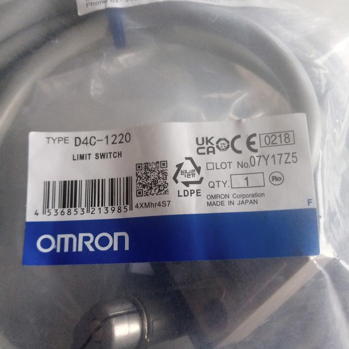 Jual D4C-1220 LIMIT SWITCH ORIGINAL OMRON - Kab. Bogor - Rezeki Raflesia Jaya | Tokopedia