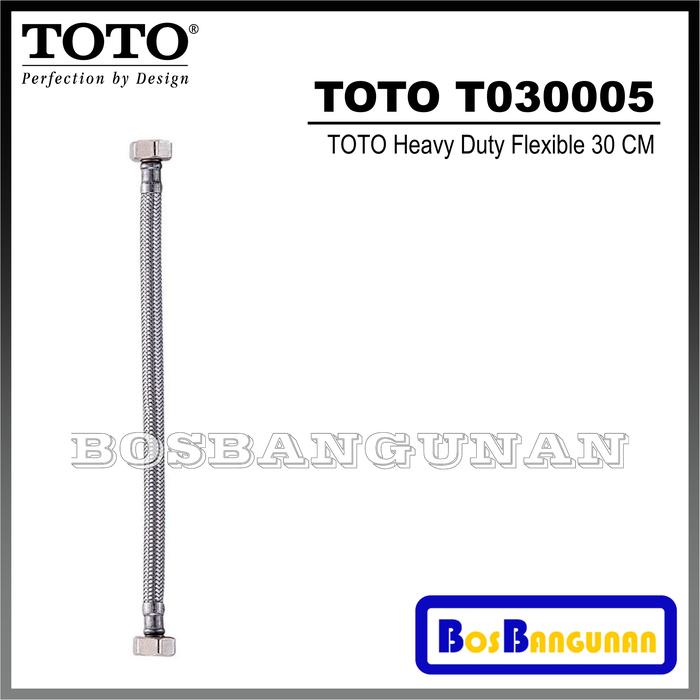Jual Flexible TOTO T030005 Heavy Duty Flexible Hose 30 CM / Selang Flexible TOTO T030005 Heavy ...